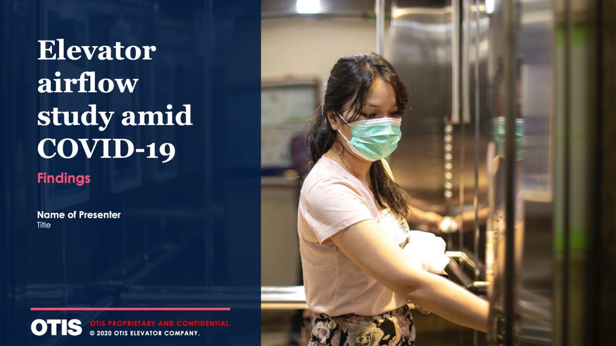 Elevator Airflow COVID-19 Airflow Study - Pinckney Hugo Group